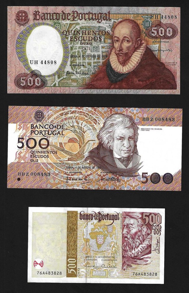Portugal - 9 banknotes - Various dates - Catawiki