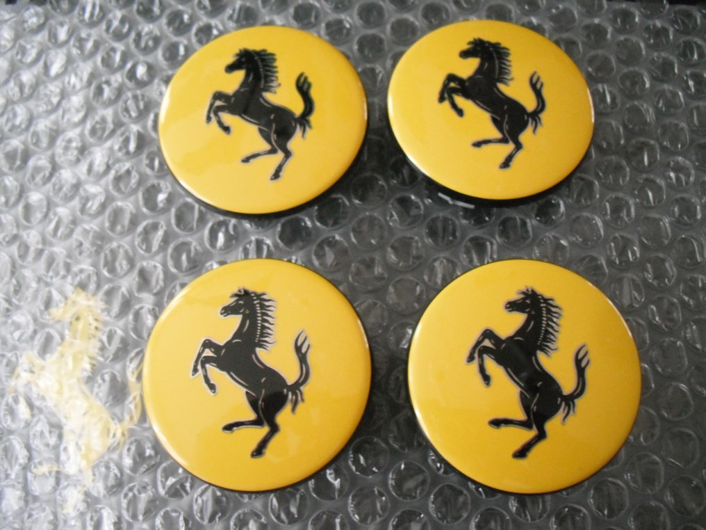 Emblem - Ferrari - 4 original Ferrari Unused Wheel Center Caps OEM Car ...