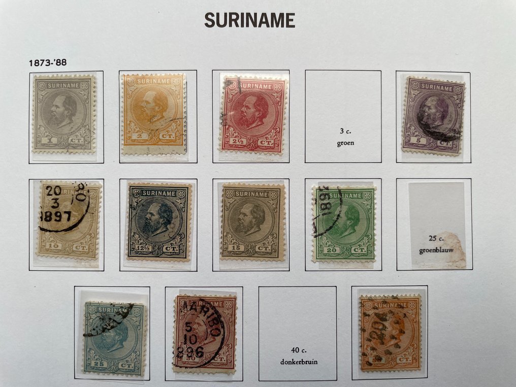 Dutch New Guinea and Suriname 1873/1975 - A collection in a - Catawiki