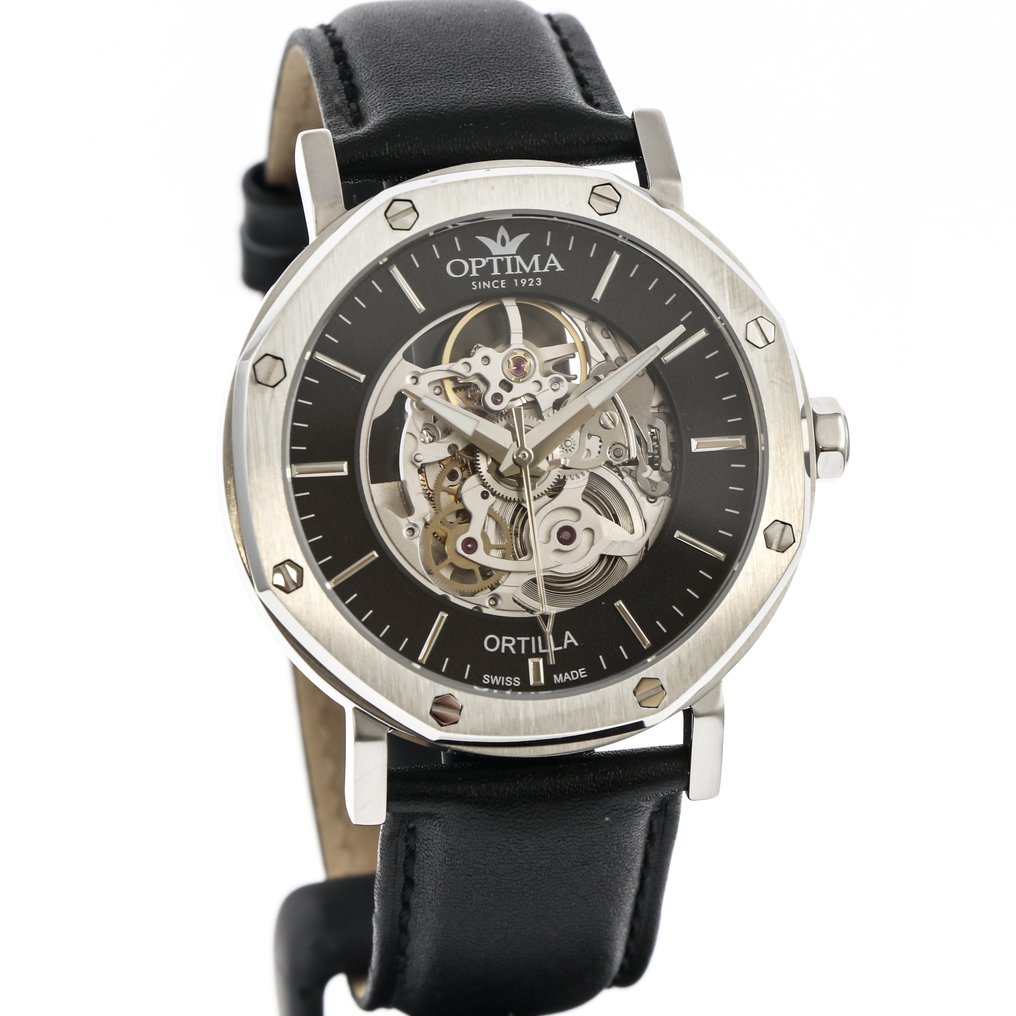 Optima - NEW MODEL - Ortilla Skeleton - Swiss automatic - "NO RESERVE PRICE" - OSA466SK-SL-3 ...