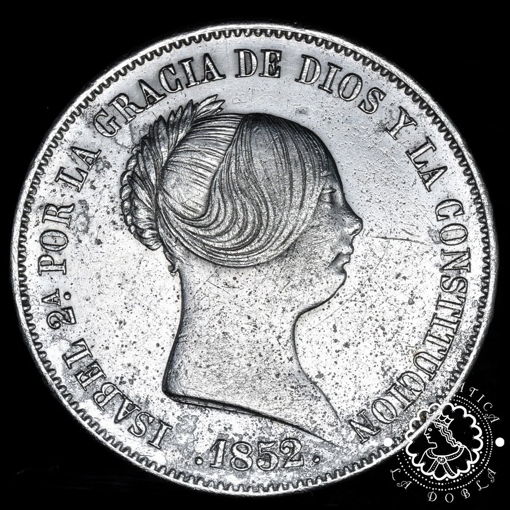 Kingdom of Spain. Isabel II (1833-1868). 20 Reales - 1852 - - Catawiki