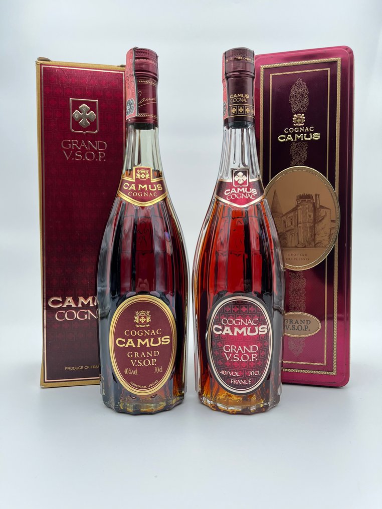 Camus - Grand VSOP - b. 1980s, 1990s - 70cl - 2 bottles - Catawiki