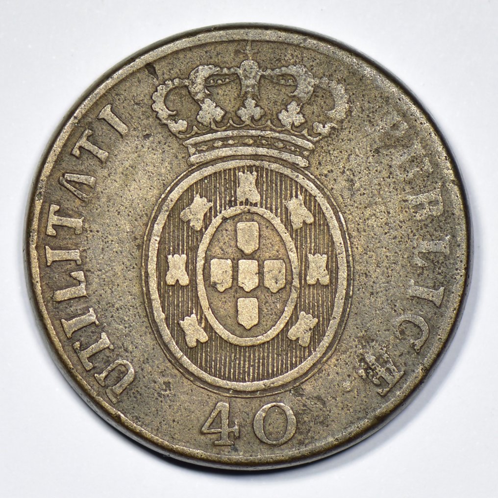 Portugal. D. Pedro IV (1826-1828). Pataco (40 Reis) 1827 - - Catawiki