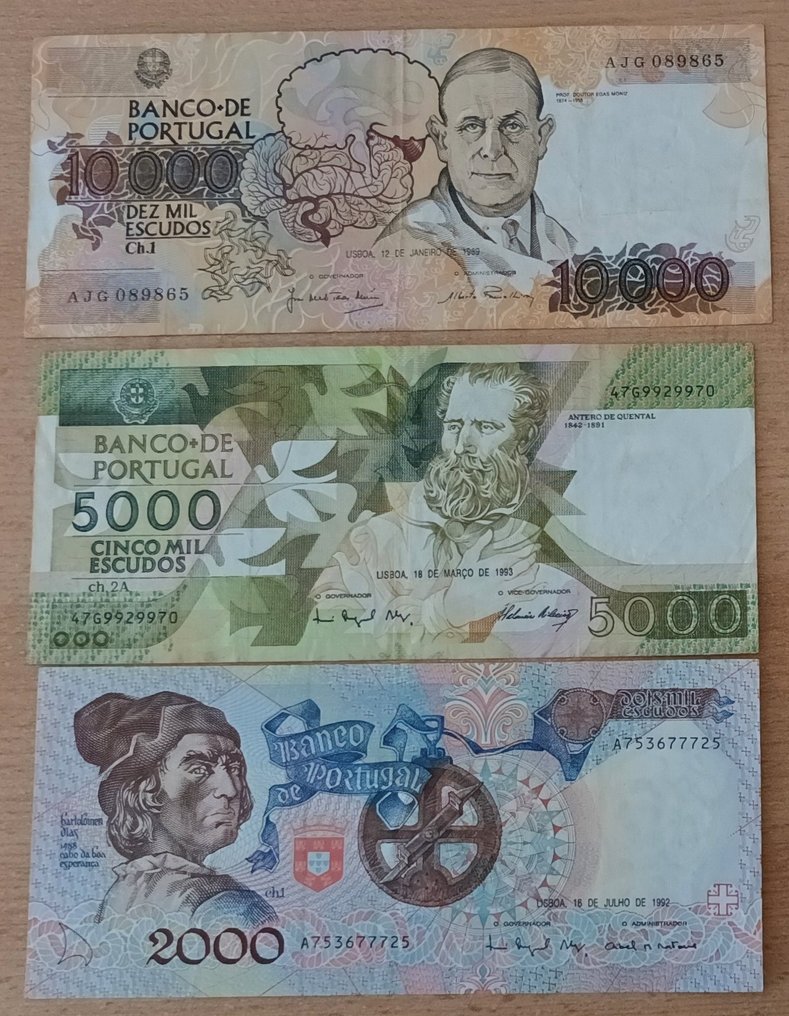 Portugal - 7 Banknotes - Various dates - Catawiki