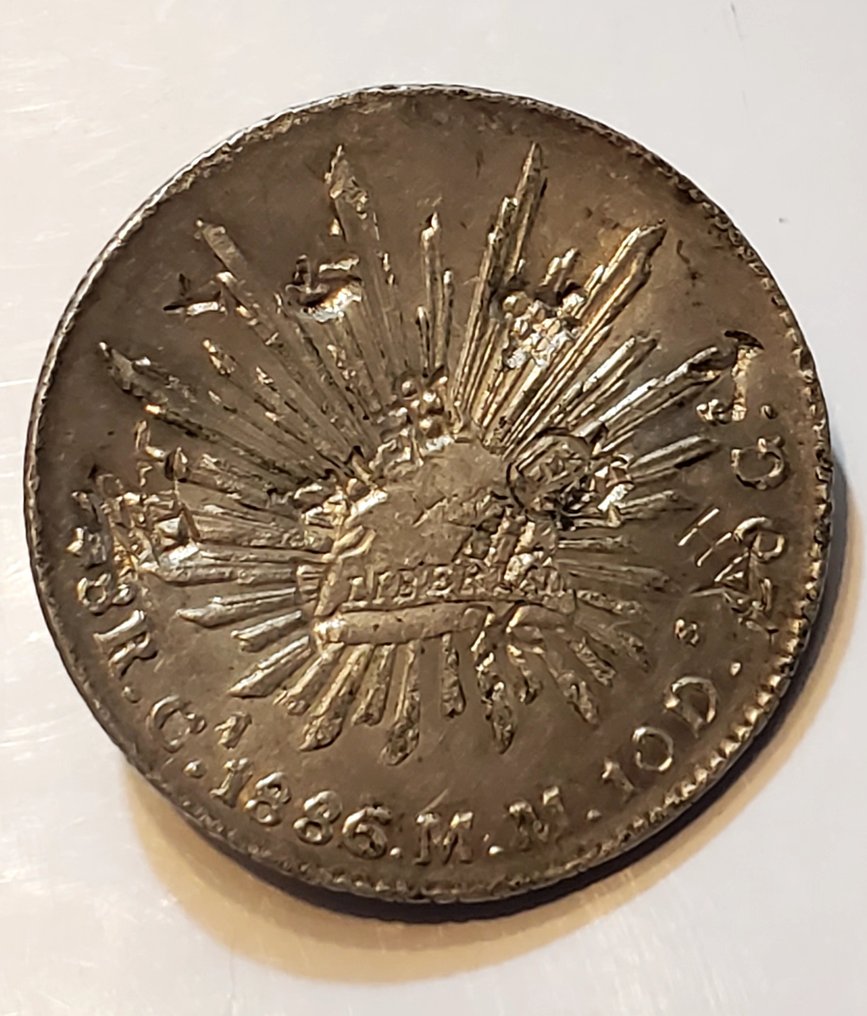 China, Mexico. 8 Reales 1886 with Chinese chop-marks - Catawiki