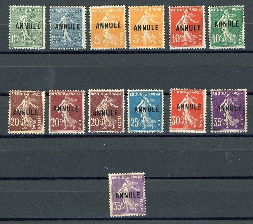 France - Collection of instructional course stamps. - Catawiki