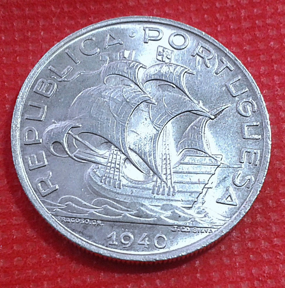 Portugal. Republic. 10 escudos e 5 escudos 1940 (2 moedas) - Catawiki