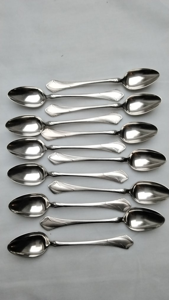 Christofle - dessert spoons (12) - Art Nouveau - - Catawiki