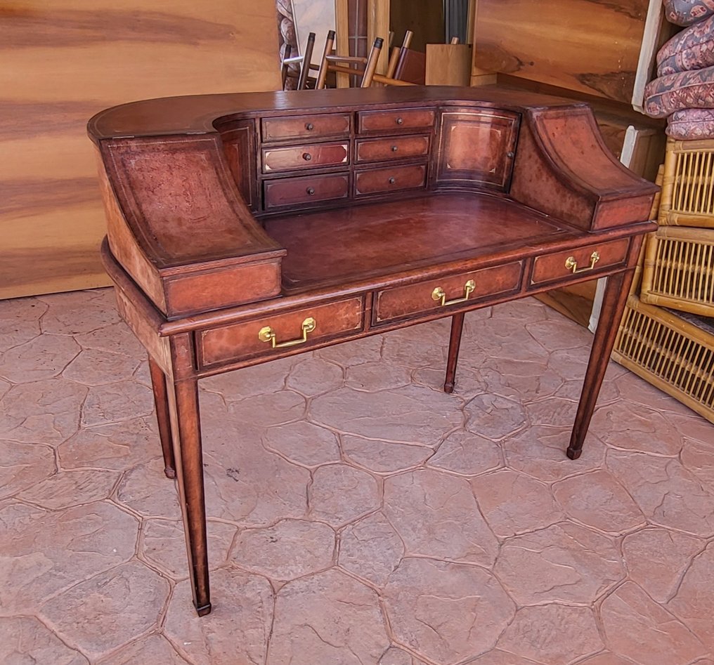 Maitland Smith - Escritorio - Cuero, Madera - Catawiki