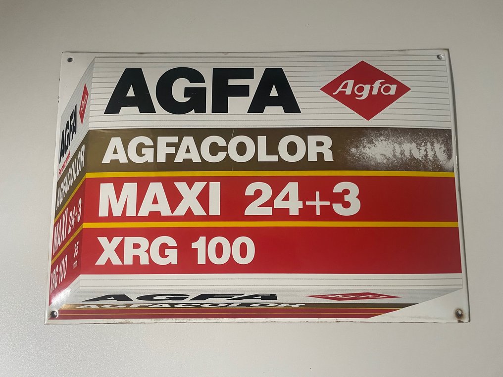 Agfa - Enamel sign (1) - Catawiki