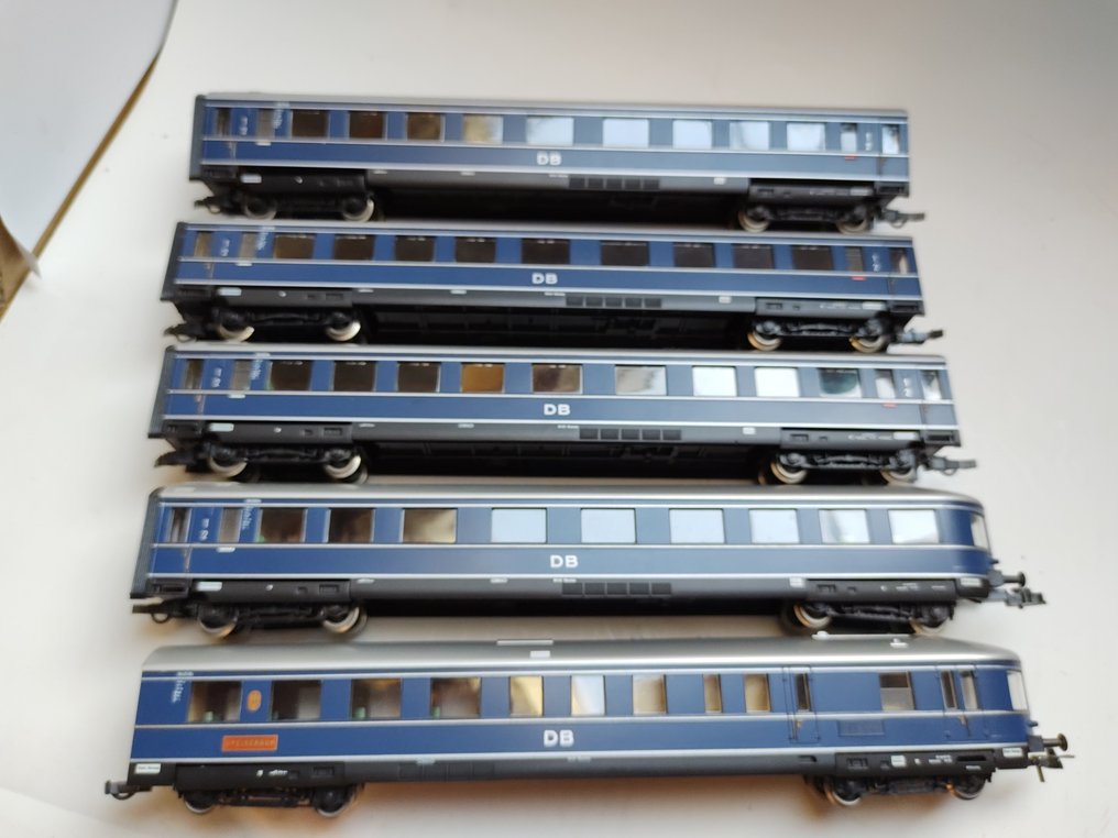 Rivarossi H0 - Passenger carriage set - Der Blauen Enzian - - Catawiki