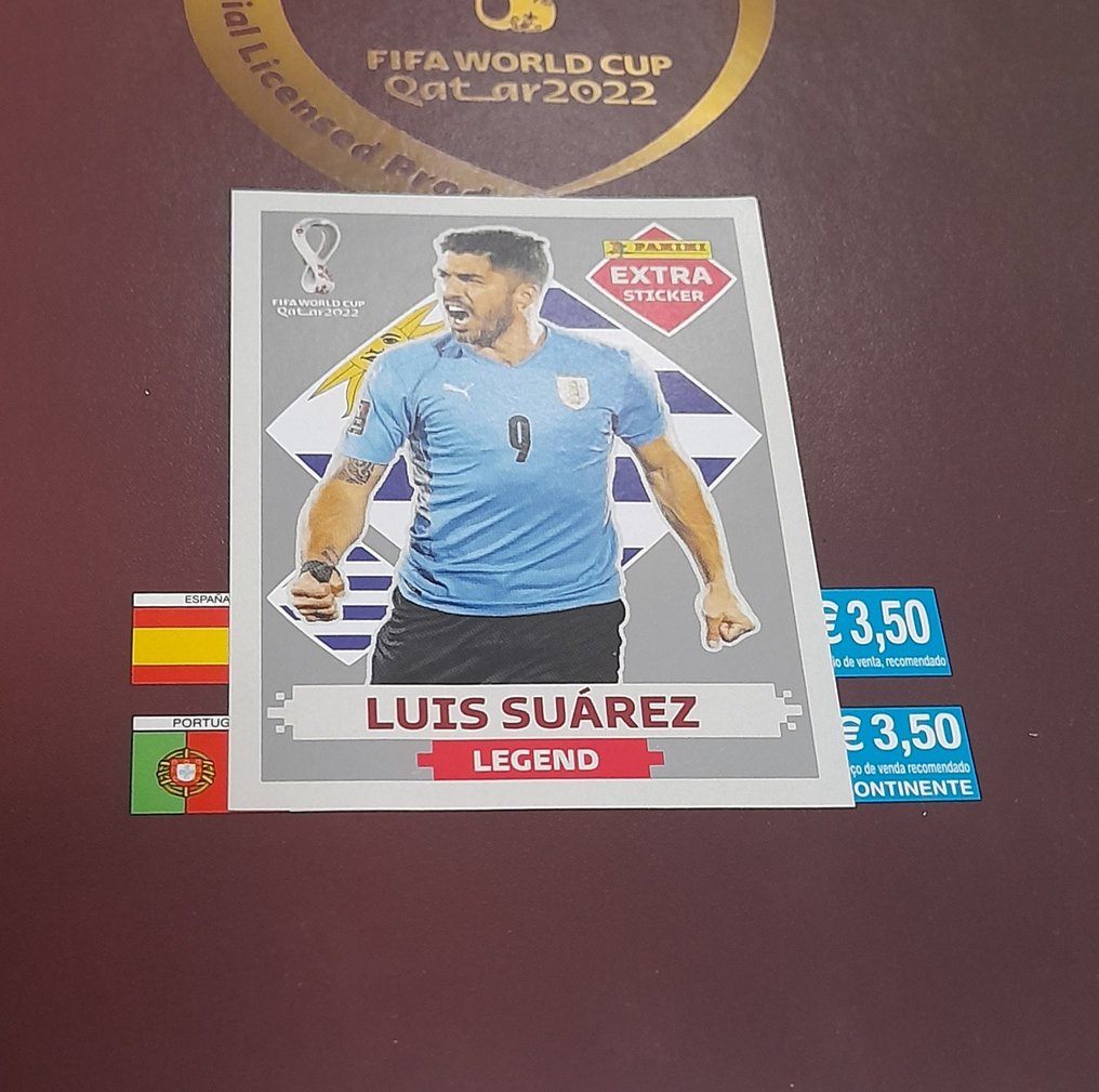 Panini - WC Qatar 2022 - Luis Suarez extra sticker silver - Catawiki