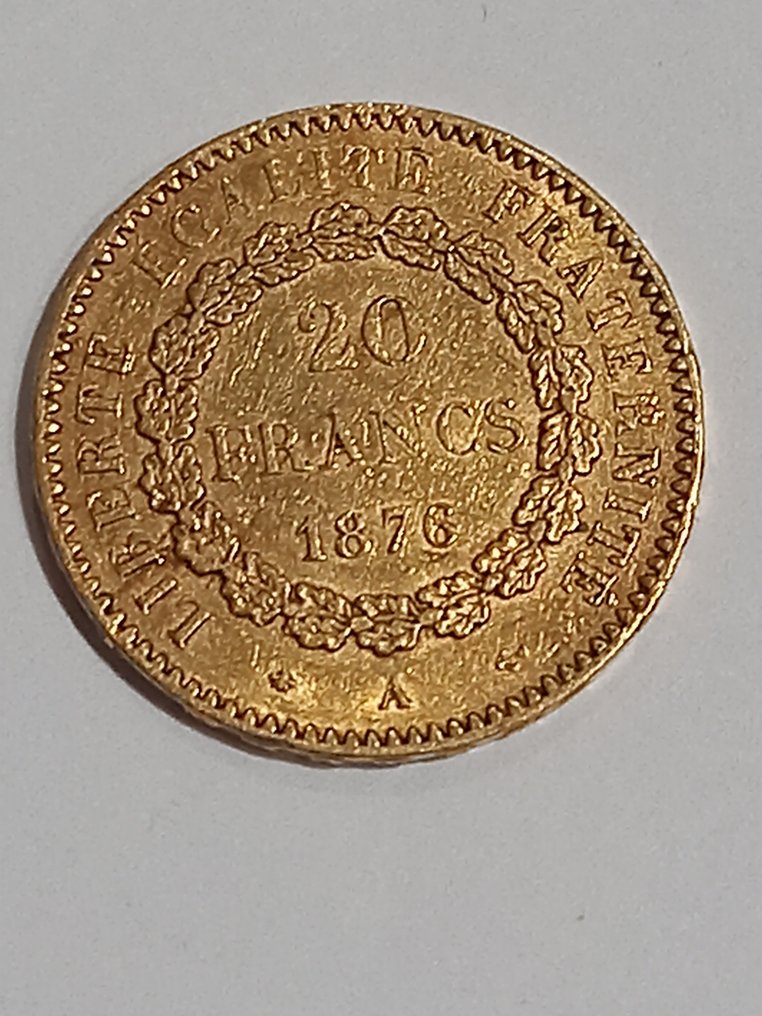 France. 20 Francs 1876 A, Marengo - Catawiki