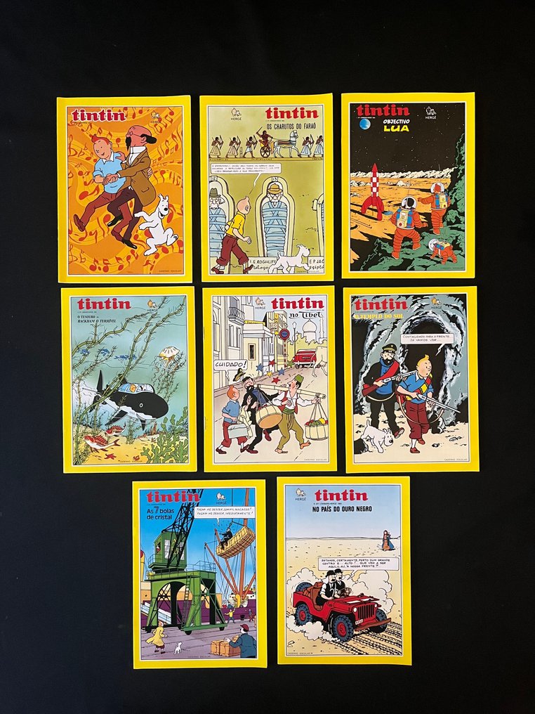Tintin - Série complète de 8 cahiers - (1983) - Catawiki