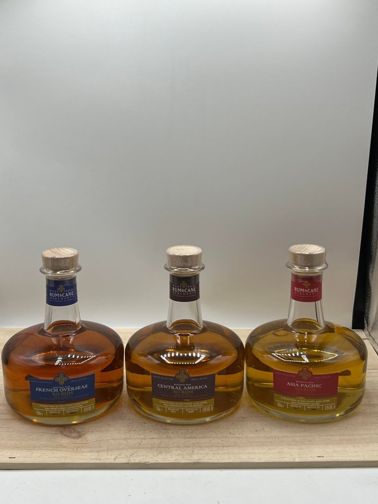 Rum & Cane Merchants - Central America XO, Asia Pacific XO, - Catawiki