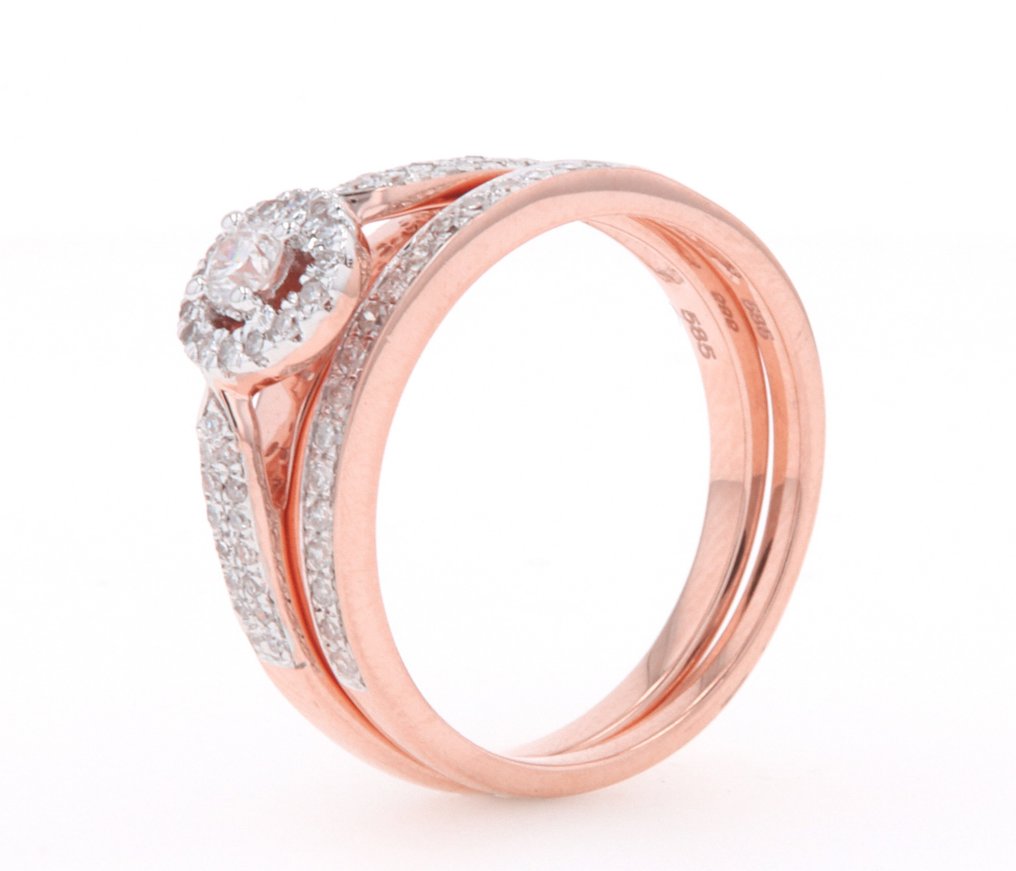 14 kt. Pink gold - Ring - Catawiki
