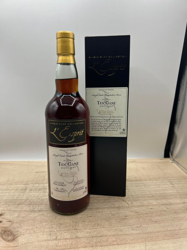 Ten Cane 2008 13 years old L'esprit - b. 2022 - 70cl - Catawiki