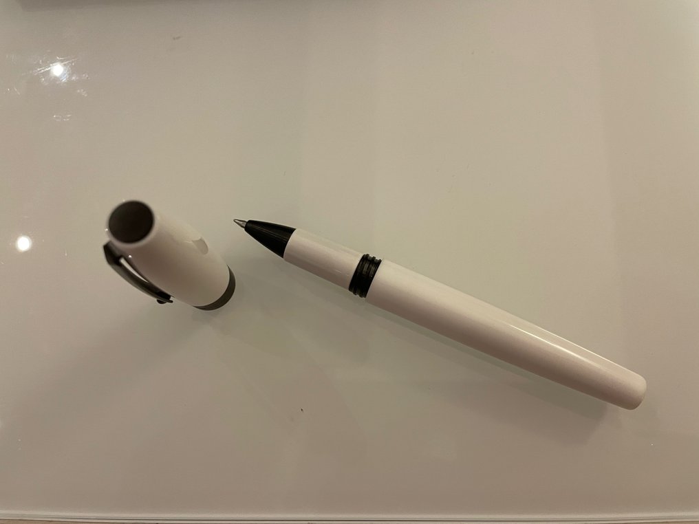 Montegrappa - Fortuna white rutenio - Penna Roller - nuova - 100% ...