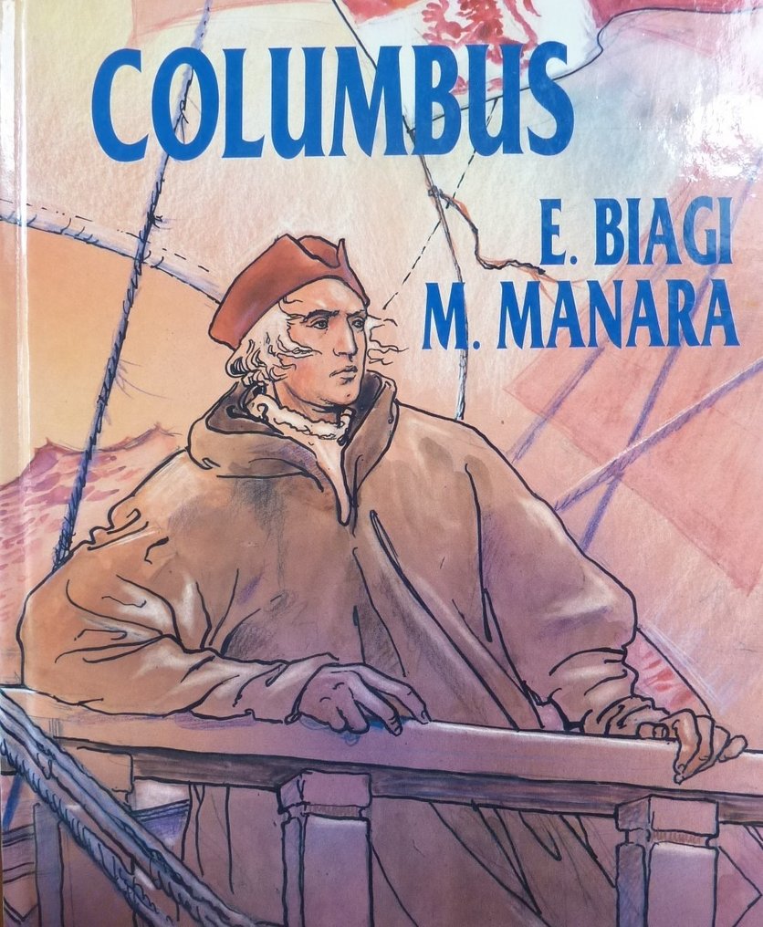 Manara, Milo - Original colour drawing - Columbus - (1992) - Catawiki