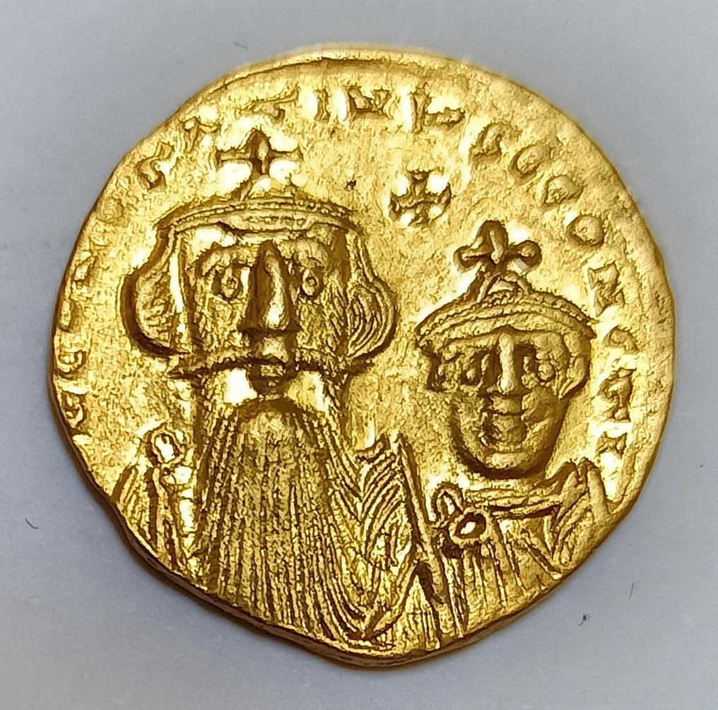 Byzantine Empire. Constans II, with Constantine IV (AD - Catawiki
