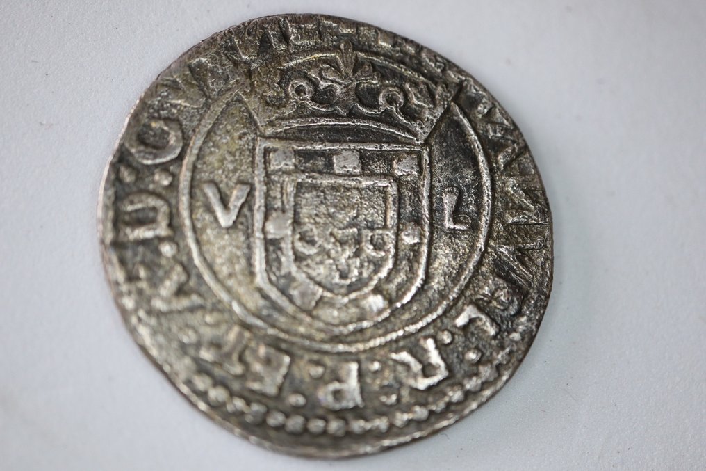 Portugal. D. Manuel I (1495-1521). Tostão (100 Reis) - v L - Catawiki