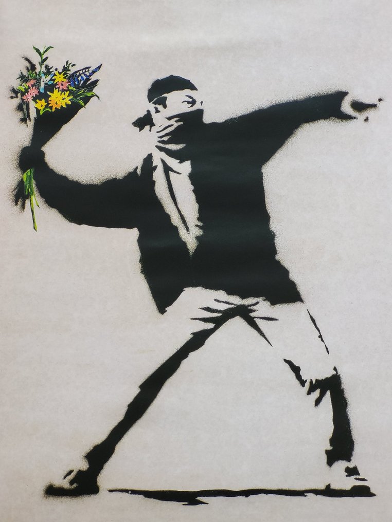 Banksy (after) - banksy Flower Thrower - Catawiki