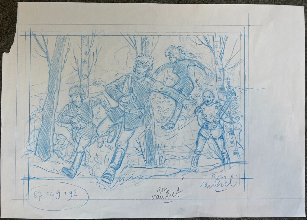 Van Riet, Rob - Robert en Bertrand - Originele tekening - - Catawiki