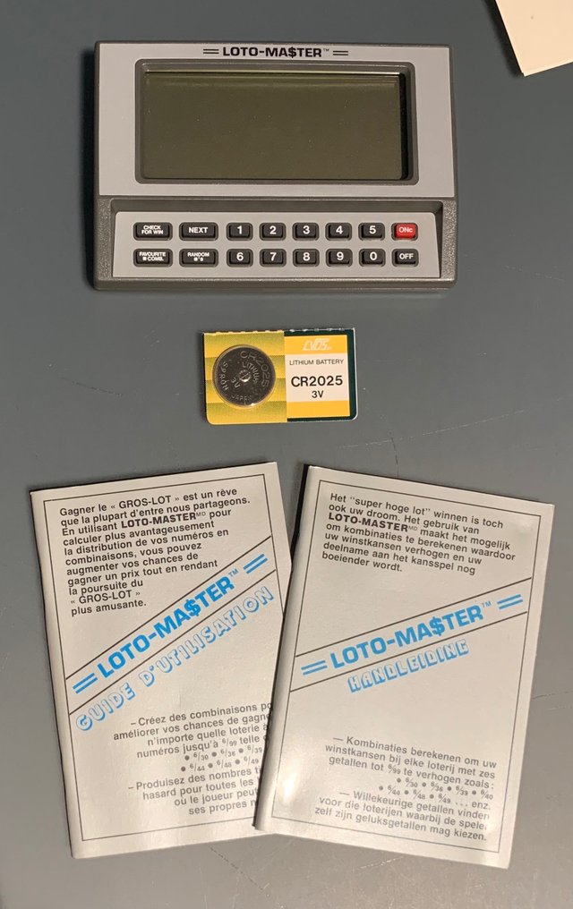 Loto Ma$ter - Personal lotto calculator - vintage mint - Catawiki