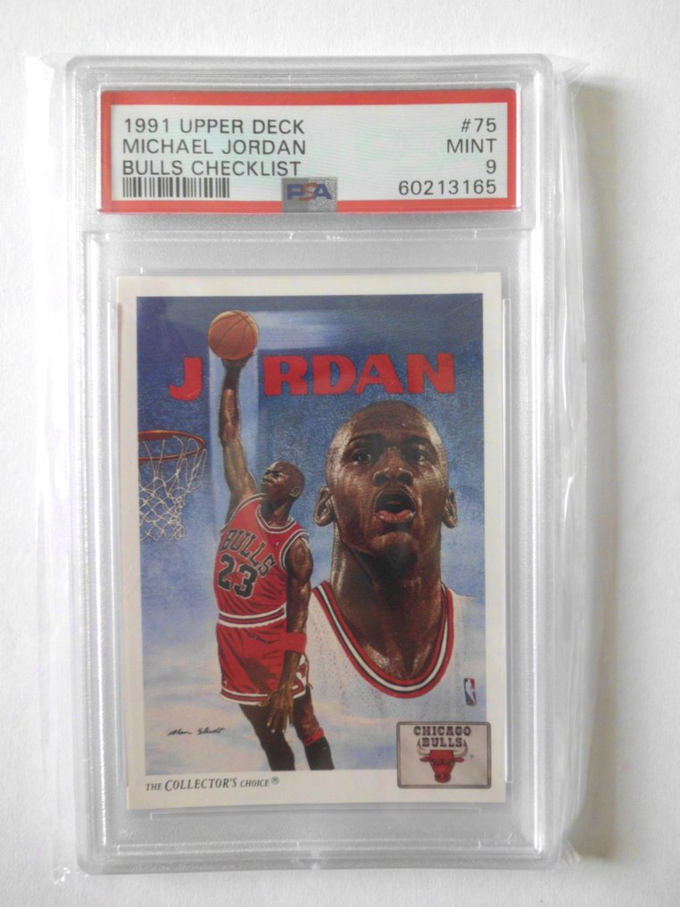 1991 Upper Deck Bulls Checklist - Michael Jordan #75 - PSA - Catawiki