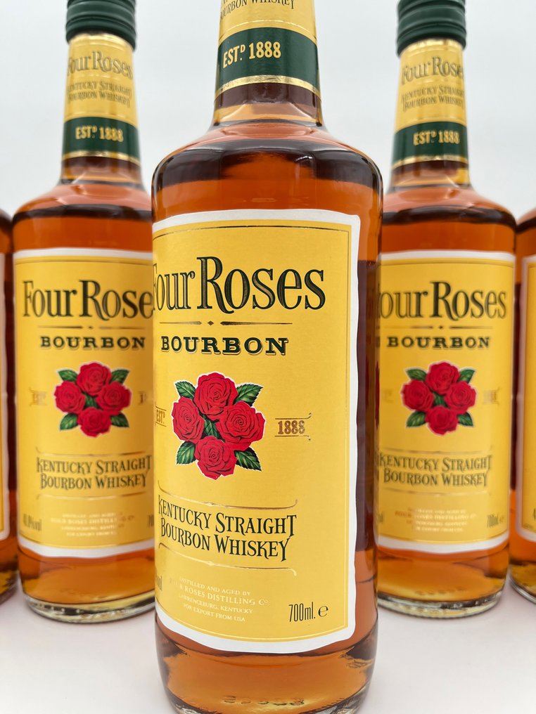 Four Roses Kentucky Straight Bourbon - b. 1990s - 700ml - 6 - Catawiki