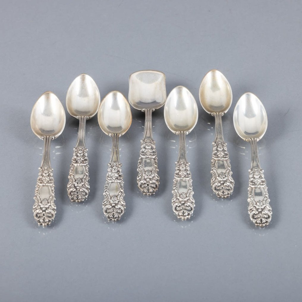 silver tea spoon set - Catawiki