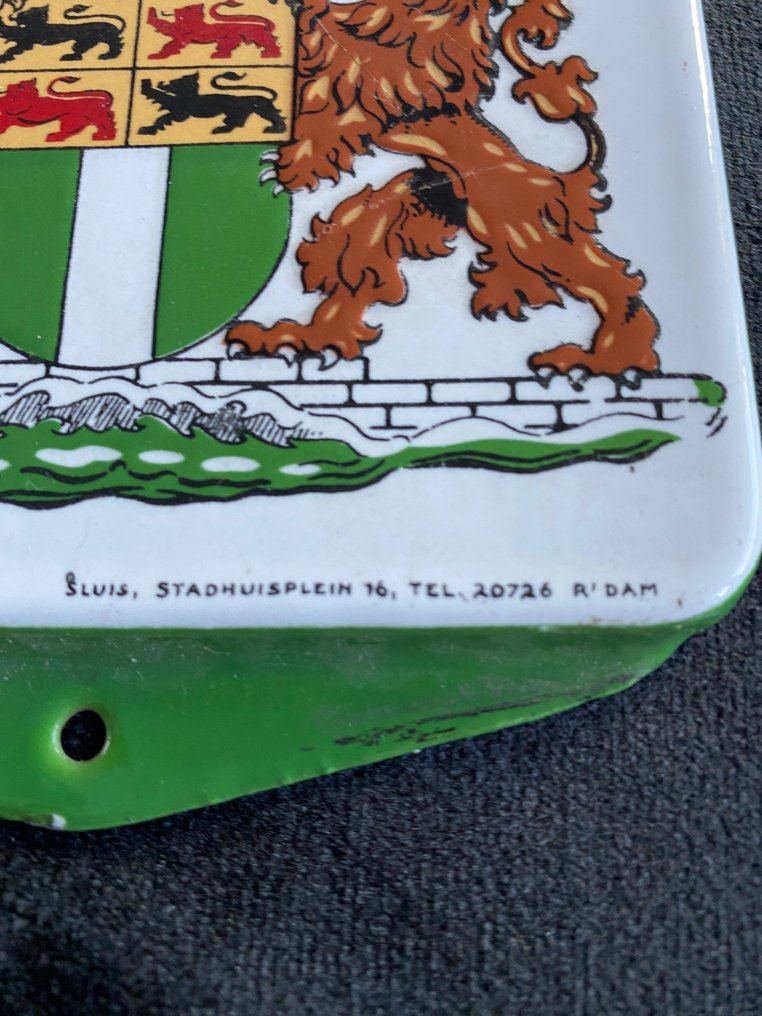 Enamel sign, City coat of arms of Rotterdam (1) - plate - Catawiki