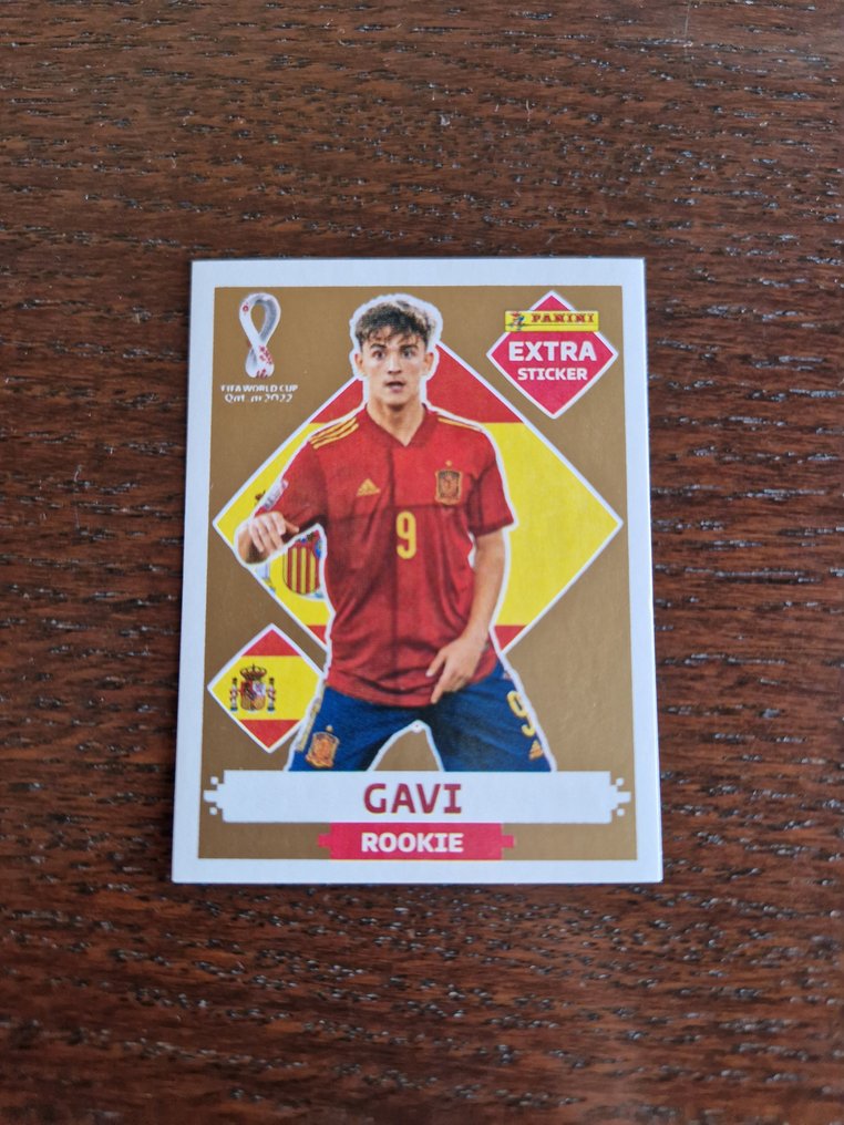 Panini - WC Qatar 2022 - GAVI extra sticker Gold - - Catawiki