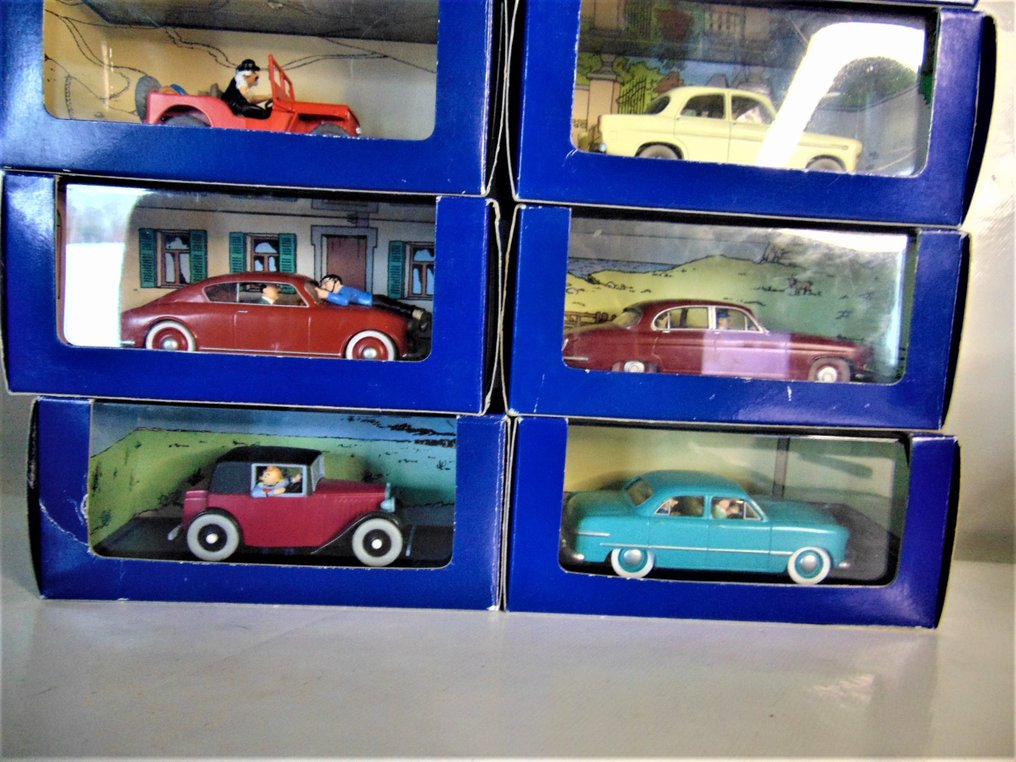 Tintin - Ensemble de 10 voitures 1:43 - En voiture Tintin - - Catawiki
