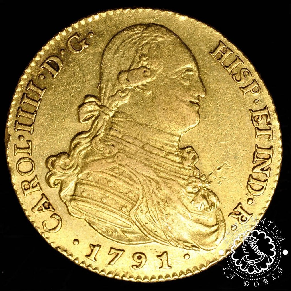 Spain. Carlos IV (1788-1808). 4 Escudos - 1791 - Madrid MF - Catawiki