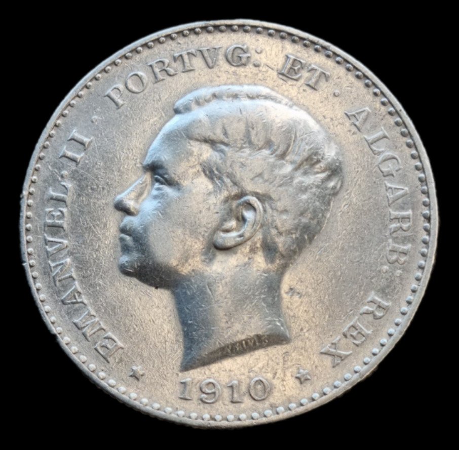 Portugal. D. Manuel II (1908-1910). 1000 Reis 1910 - - Catawiki