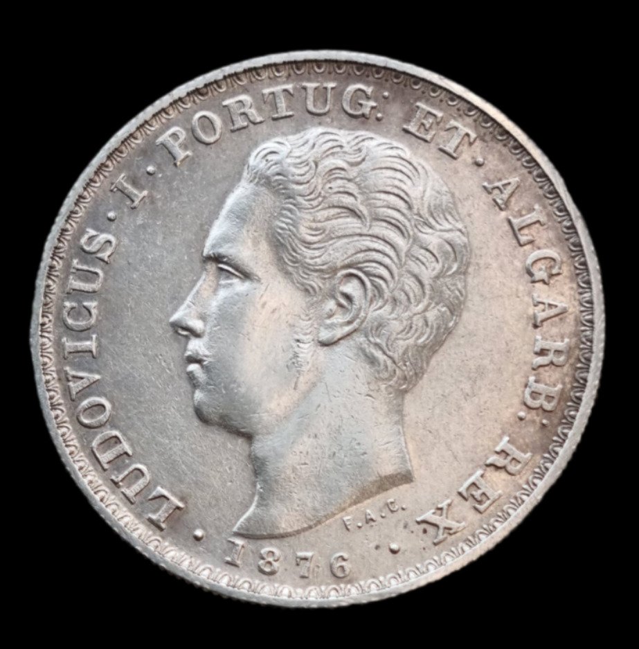 Portugal. D. Luís I (1861-1889). 500 Reis 1876 - Rara - Catawiki