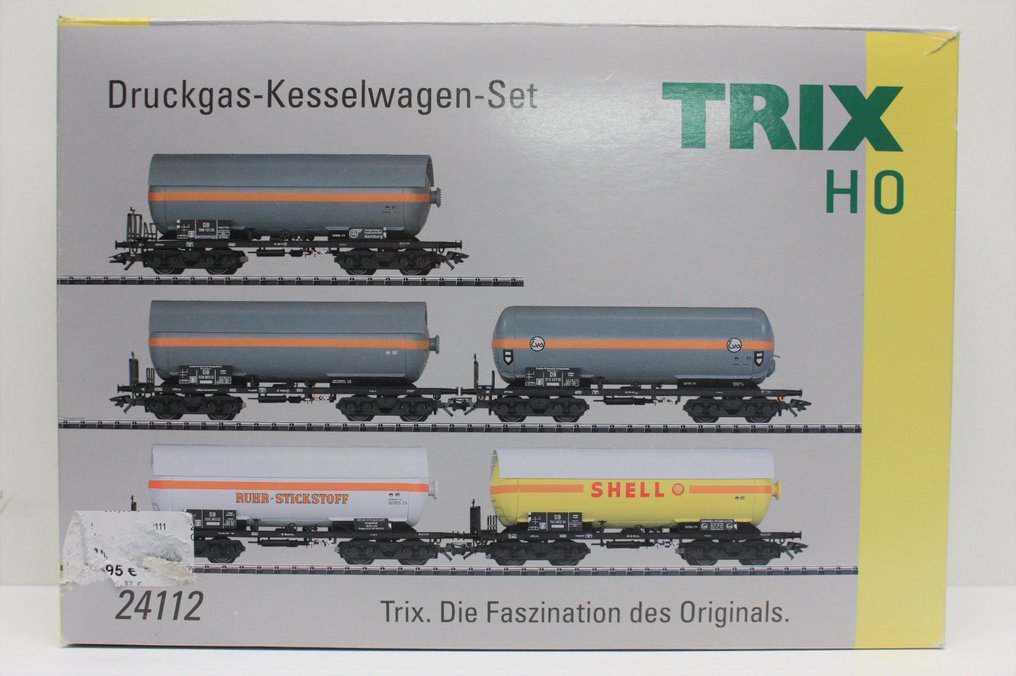 Trix H0 - 24112 - Freight wagon set - 5 Gas tank cars - DB - Catawiki
