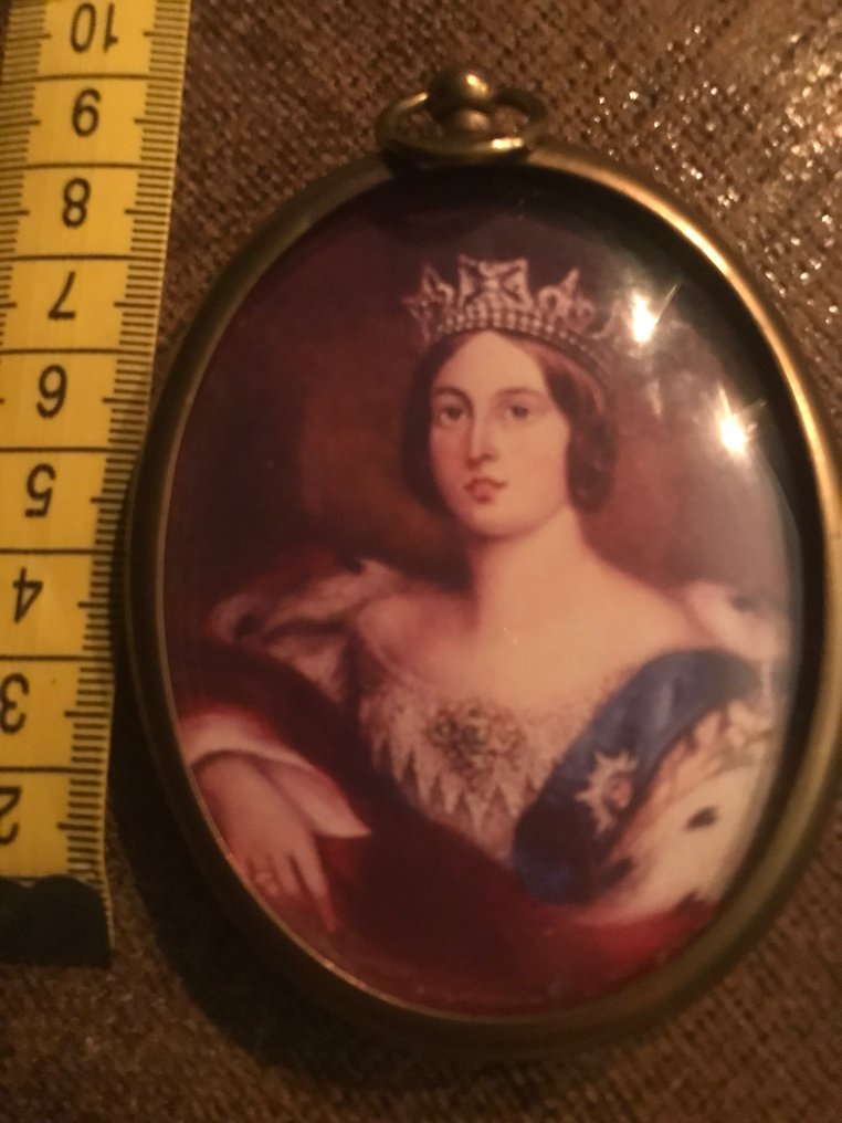 Portrait Miniature Queen Victoria (1) - Victorian - Copper - Catawiki