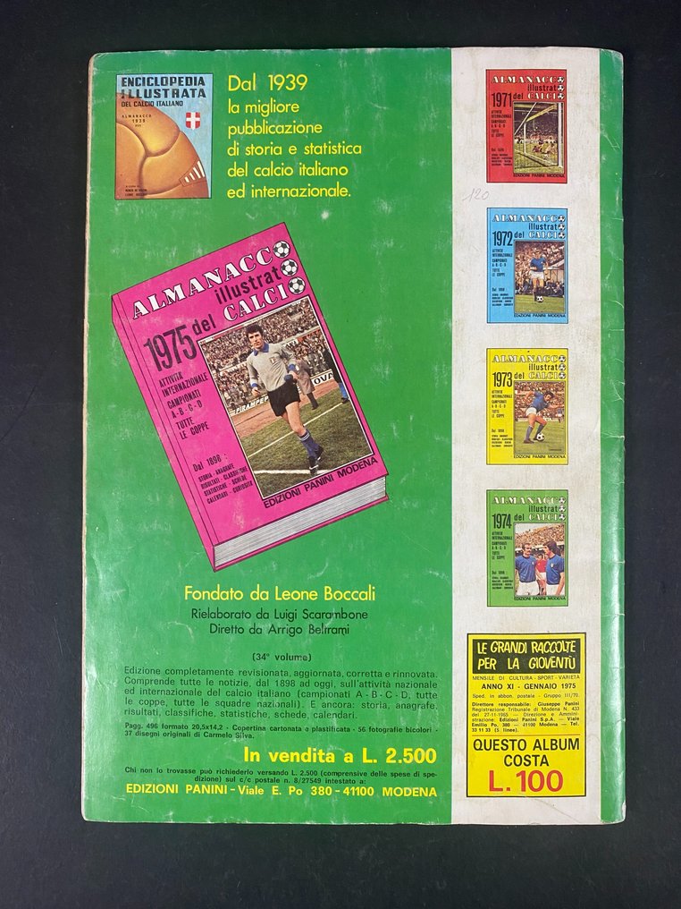 Panini - Calciatori 1974/75 - Incomplete album - 1974 - Catawiki