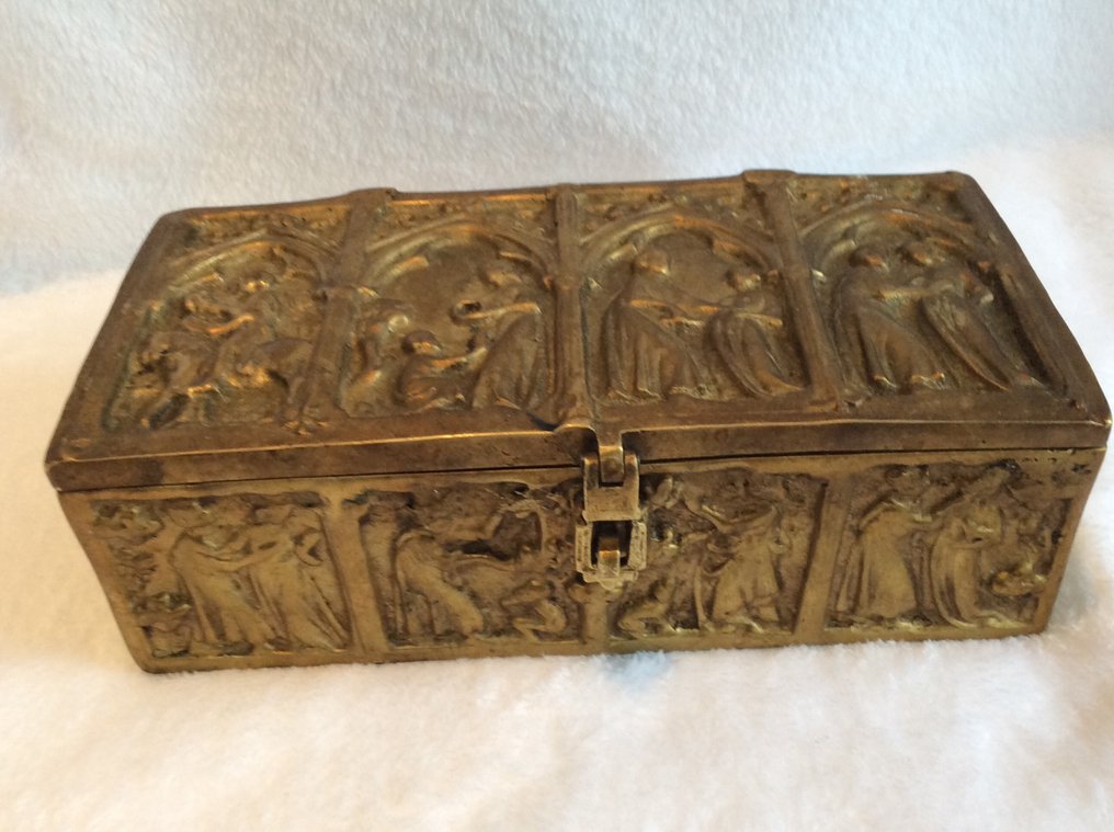 Religious box 3.4kg - Bronze (gilt) - around 1900 - Catawiki