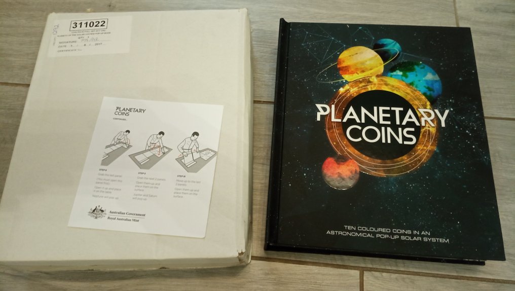 Australia. PLANETARY COINS-SET. 2017. In Pop-Up Book. 10 - Catawiki