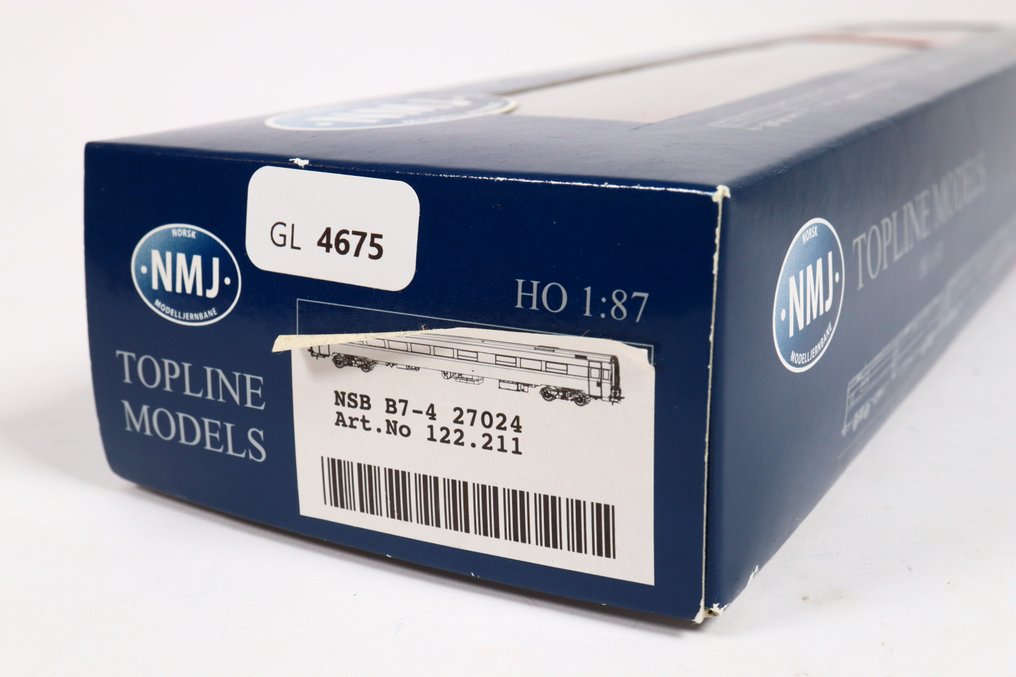 NMJ H0 - 122.211 - Passenger carriage - B7-4 '27024' - Catawiki