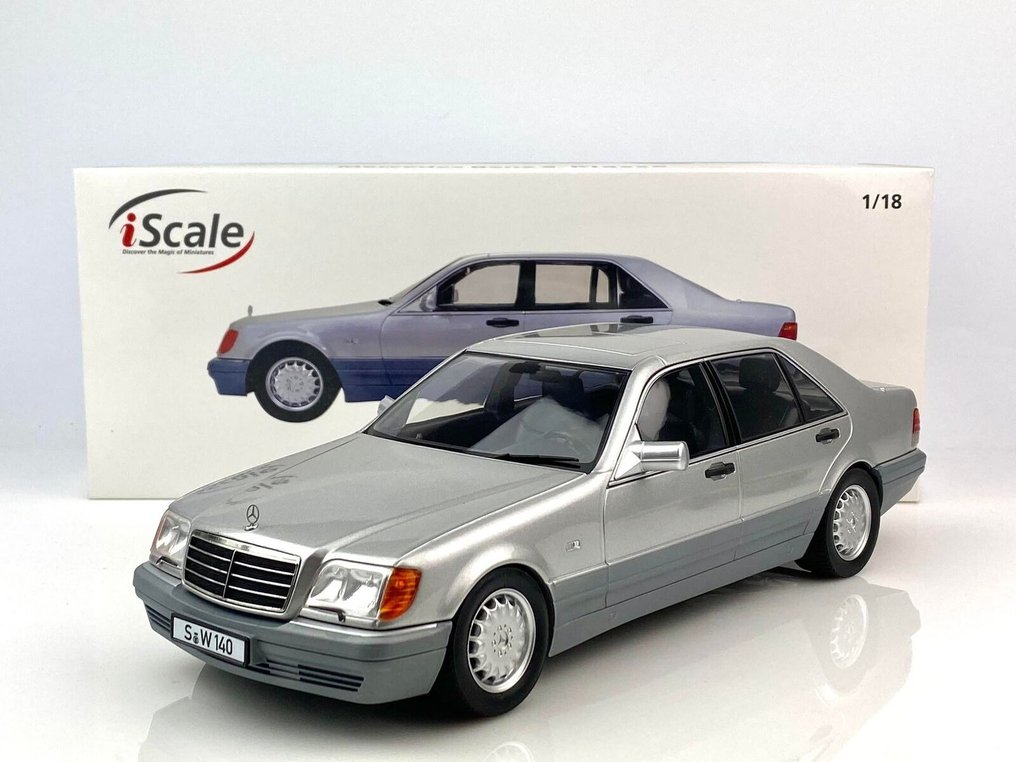 I-Scale 1:18 - 1 - Model hatchback - Mercedes-Benz S500 (W140) year 1994-98 - Limitation: 1000 ...