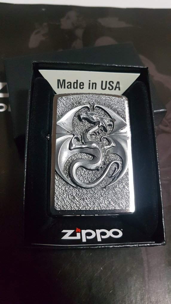 Zippo - Dragon 3D Emblem - Original Zippo rarity - Catawiki