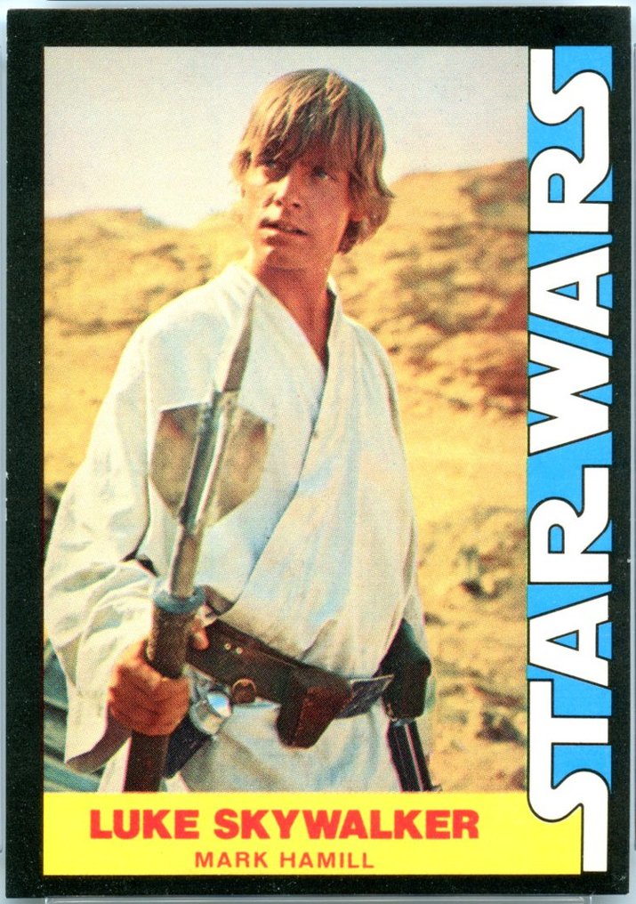 Star Wars - Trading card - Luke Skywalker - 1977 - Wonder - Catawiki