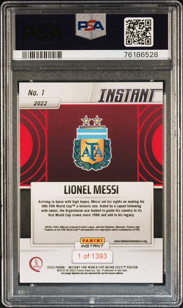2022 Panini Instant World Cup #1 Lionel Messi - Limited - Catawiki
