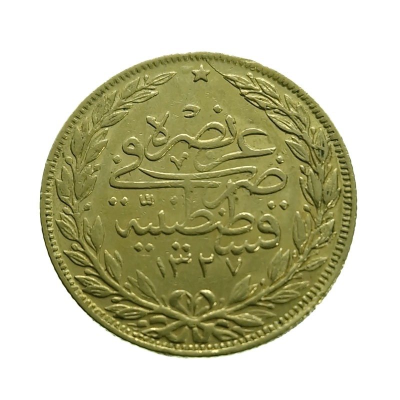 Imperio Otomano, Turquía. Mehmed V. 100 Kurush AH 1327/3 = 1911 - Catawiki