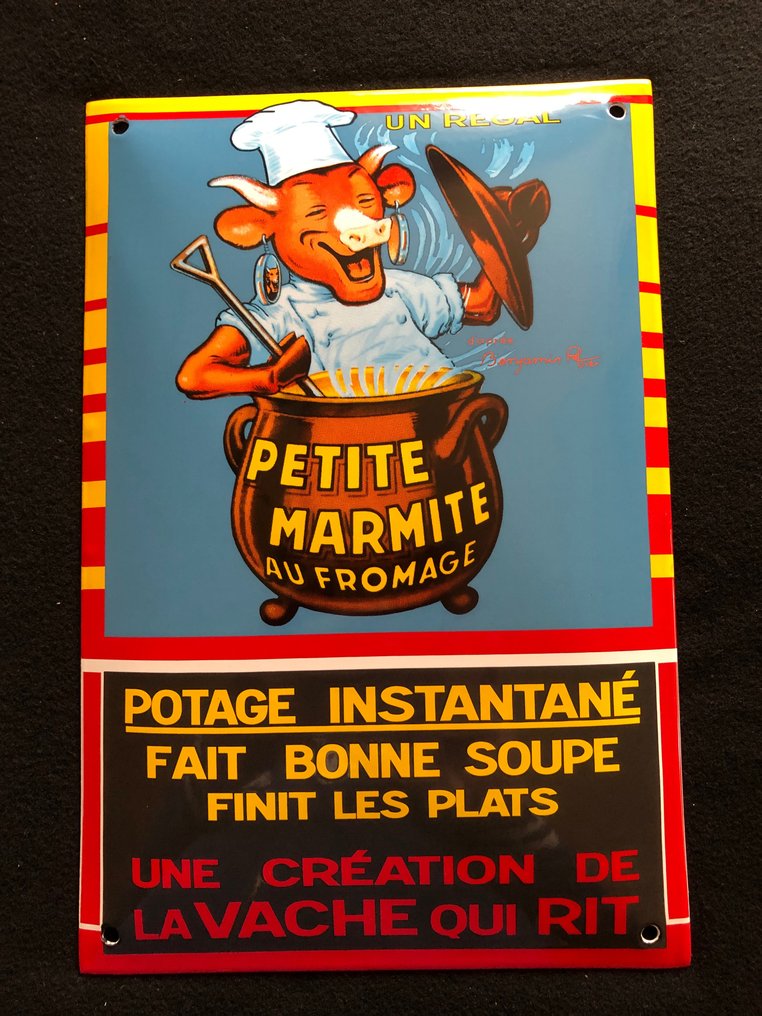 Petit marmite au fromage - Enamel sign (1) - Enamel - Catawiki
