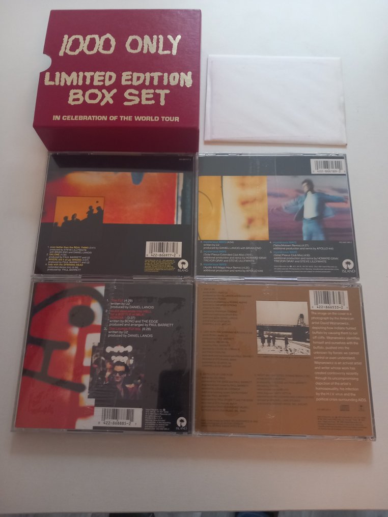 U2 - Achtung Singles collection - 4x CD, VIP Pass, 5x - Catawiki